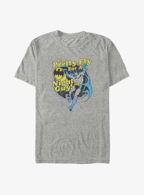 DC Comics Batman Pretty Fly For A Night Guy Big & Tall T-Shirt - GREY ...