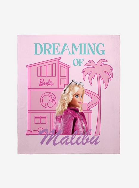 Barbie Dreaming Of Malibu Throw Blanket - WHITE | Hot Topic