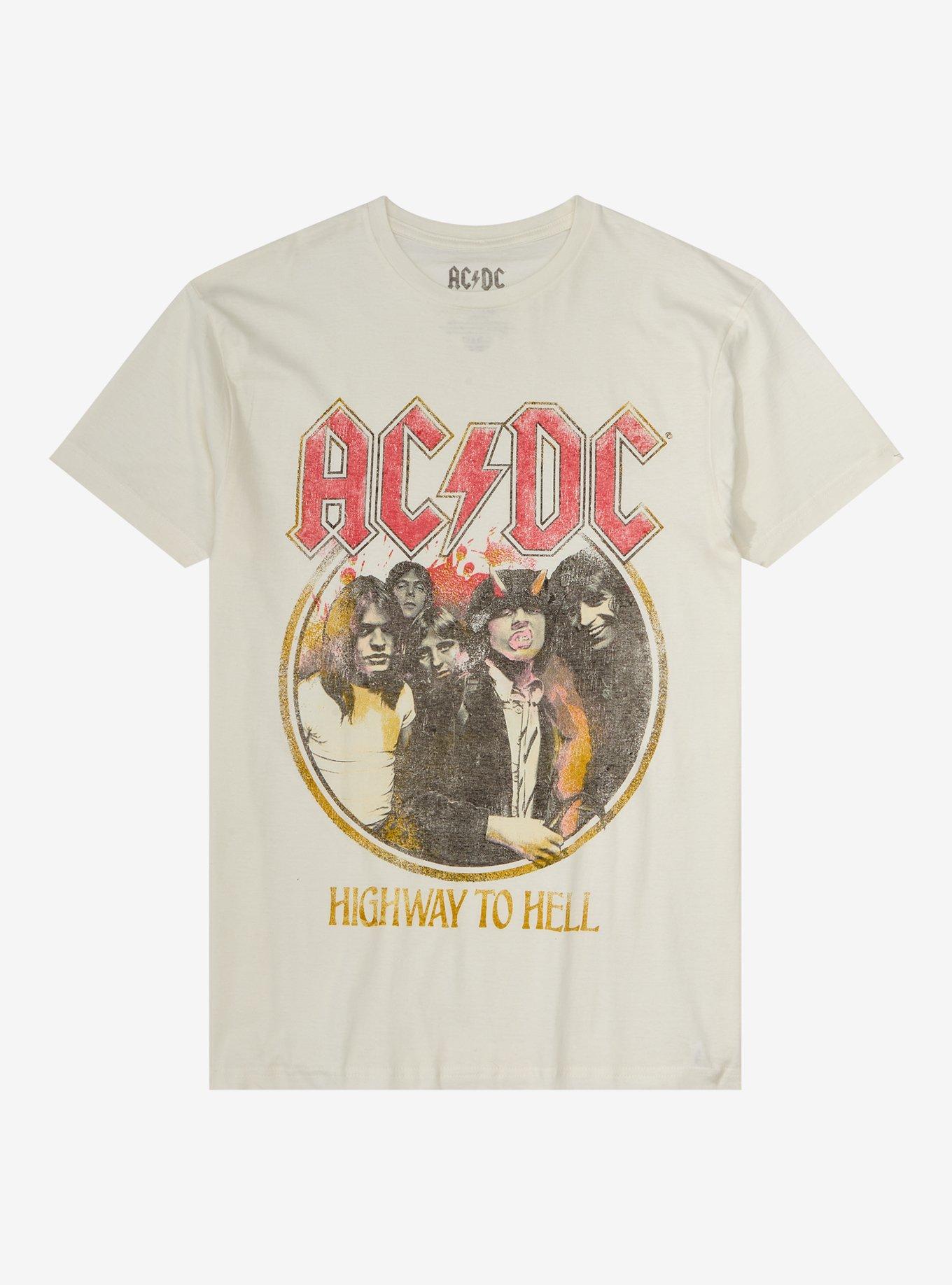 AC/DC Highway To Hell Group Portrait Boyfriend Fit Girls T-Shirt | Hot ...