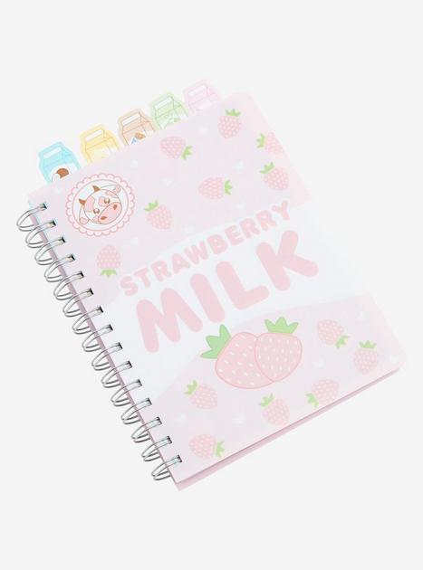 Strawberry Milk Figural Tab Journal | BoxLunch