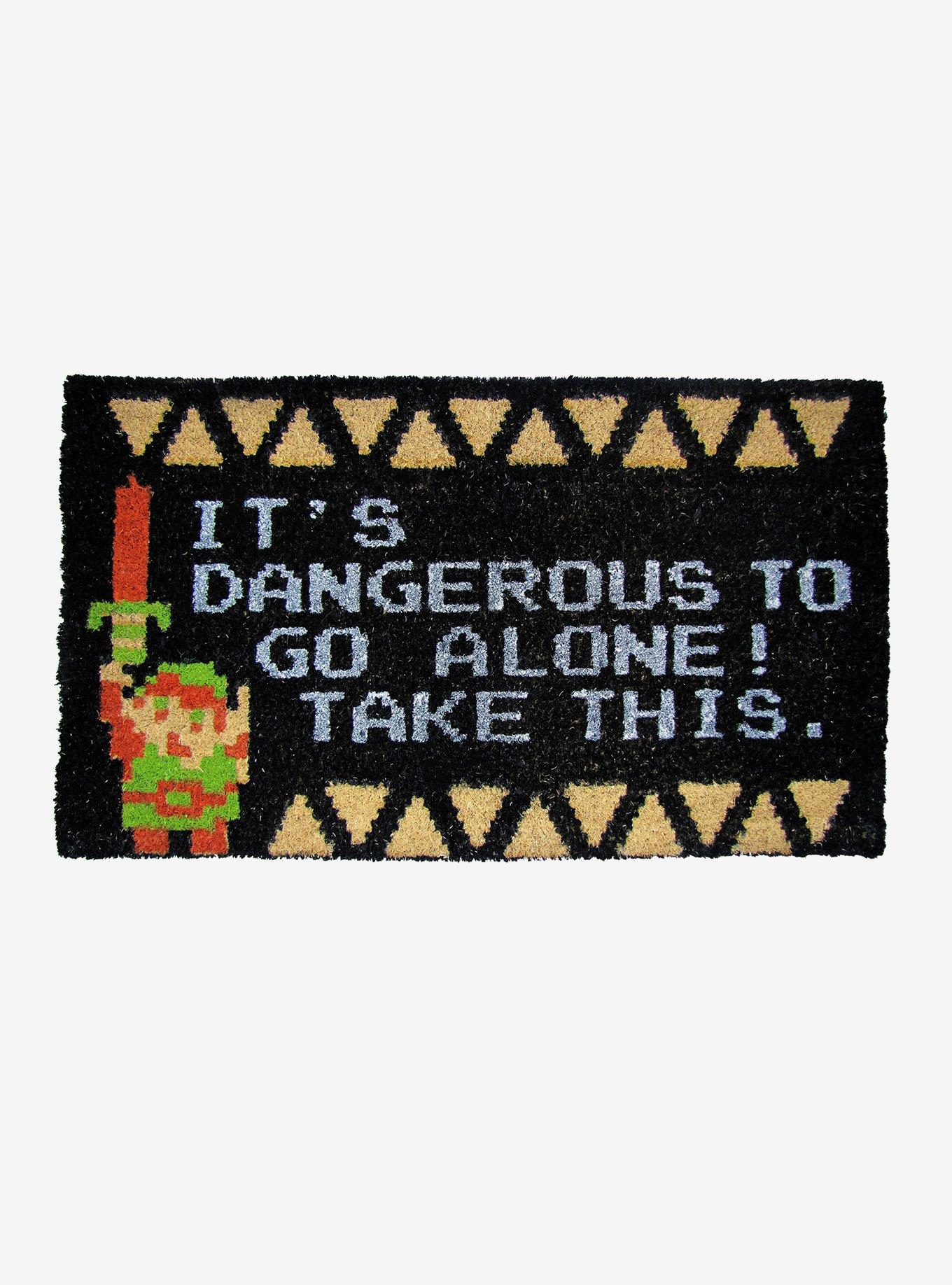The Legend of Zelda It's Dangerous To Go Alone Doormat | BoxLunch