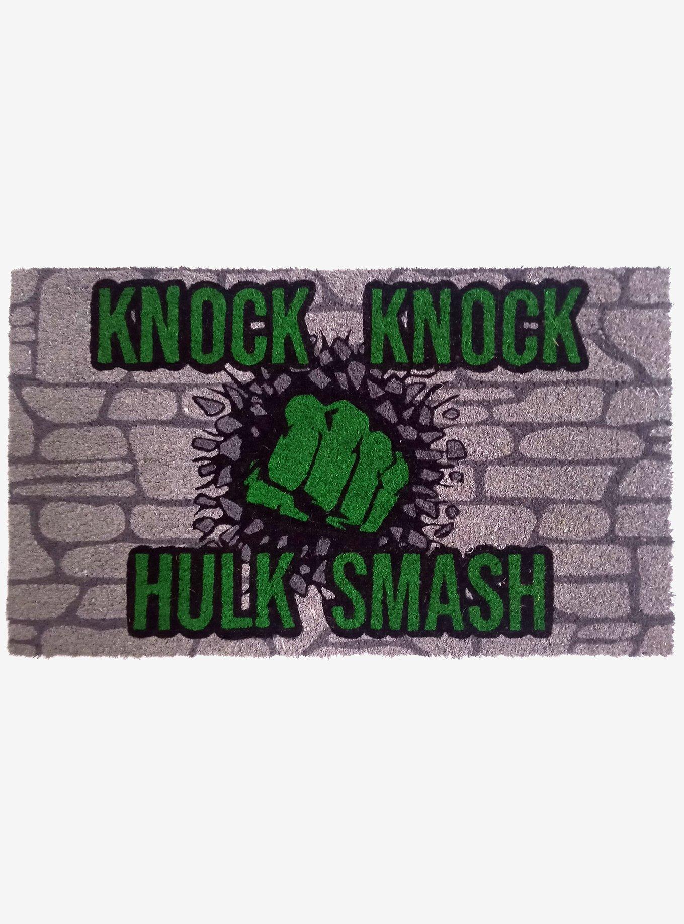 Marvel Hulk Knock Knock Hulk Smash Doormat | Hot Topic