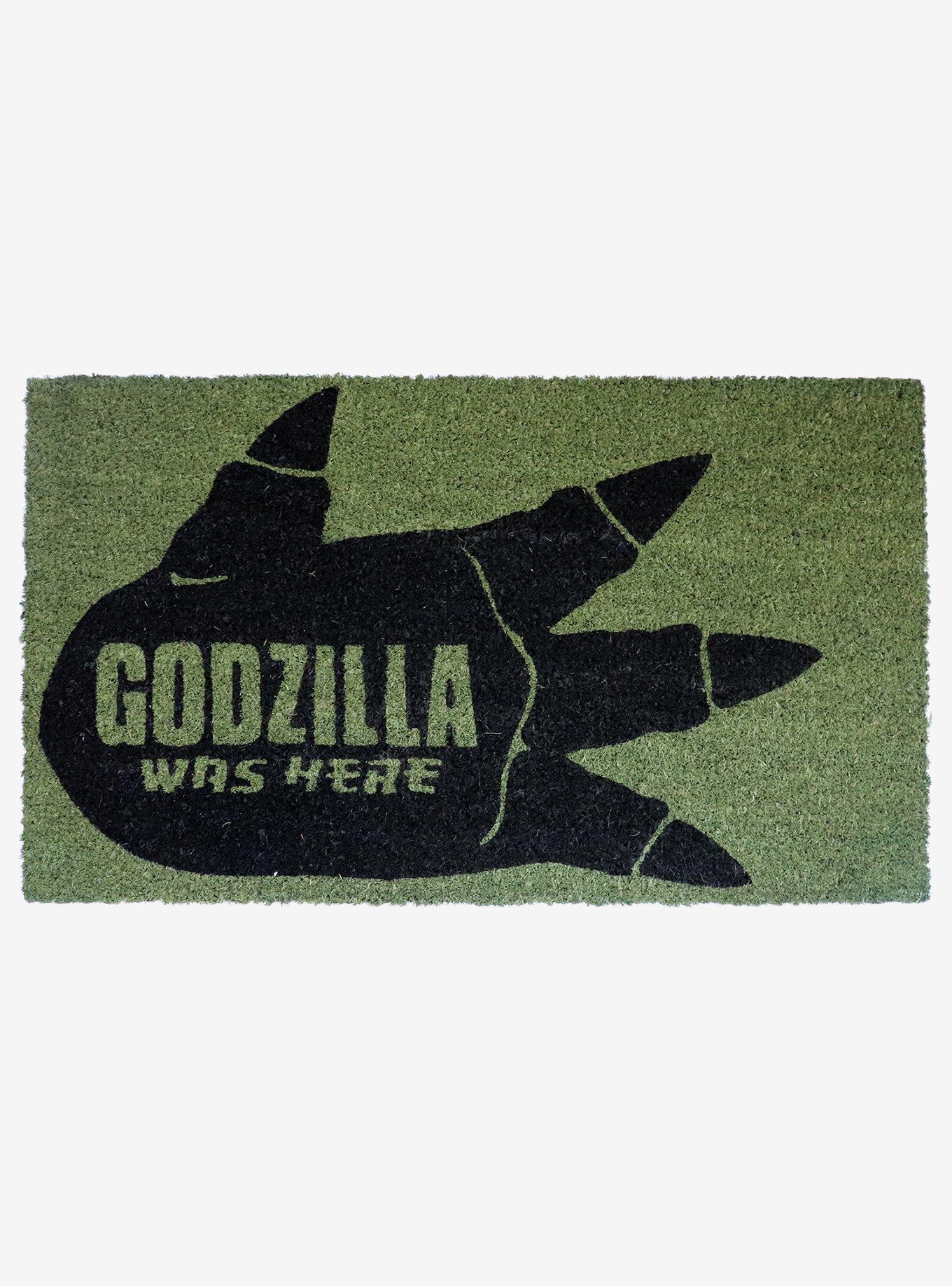 Godzilla Was Here Footprint Doormat | Hot Topic
