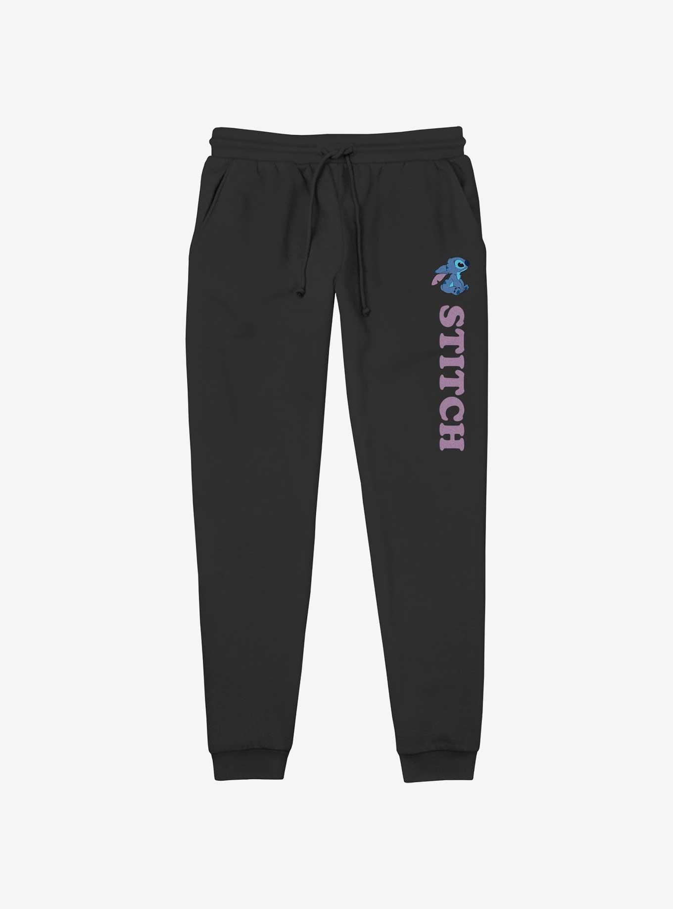 Disney Lilo & Stitch Good Sit Stitch Jogger Sweatpants - BLACK | BoxLunch