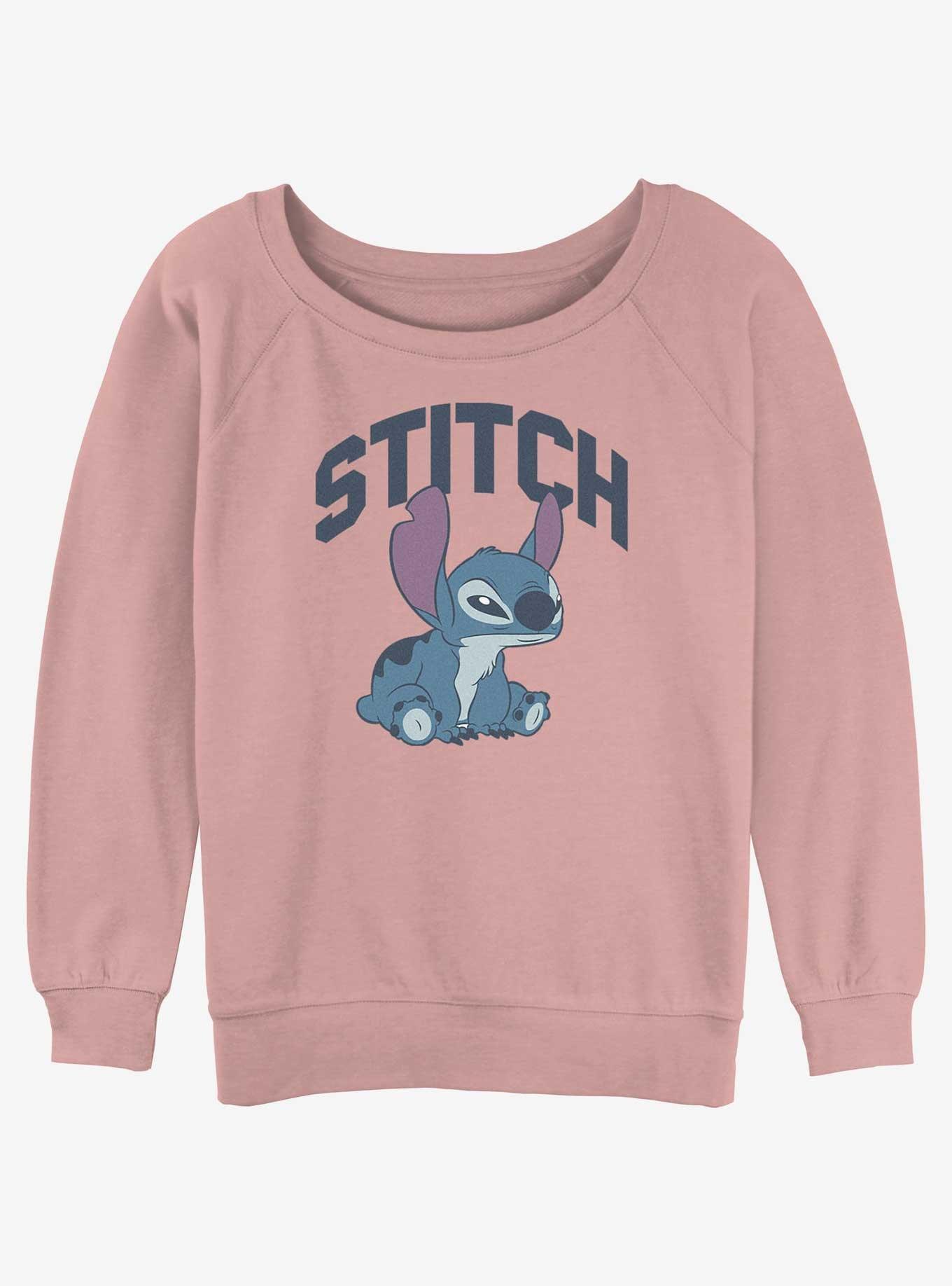 Disney Lilo & Stitch Hangry Stitch Womens Slouchy Sweatshirt - PINK ...