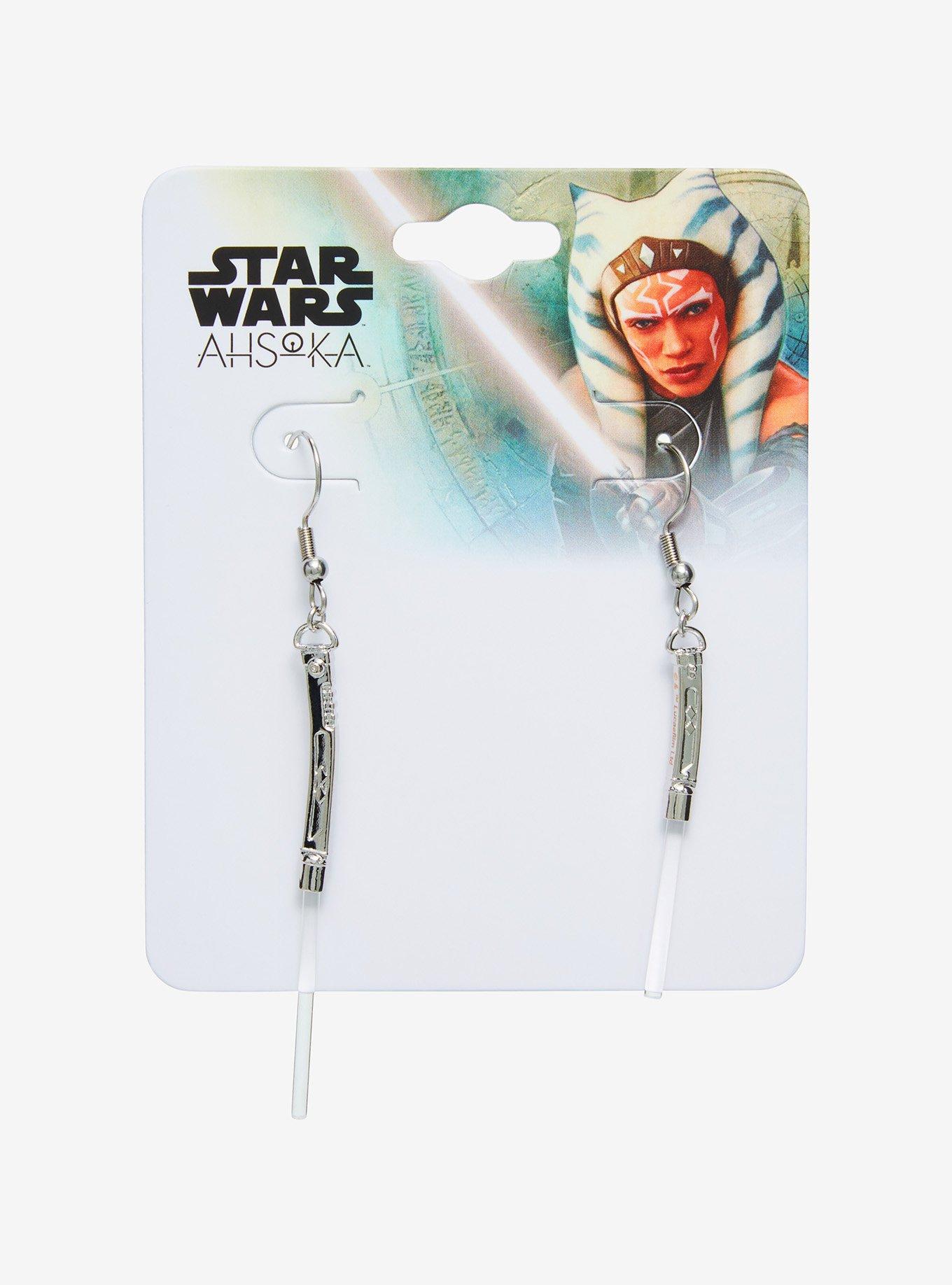 Star Wars Ahsoka Lightsaber Dangle Earrings | BoxLunch