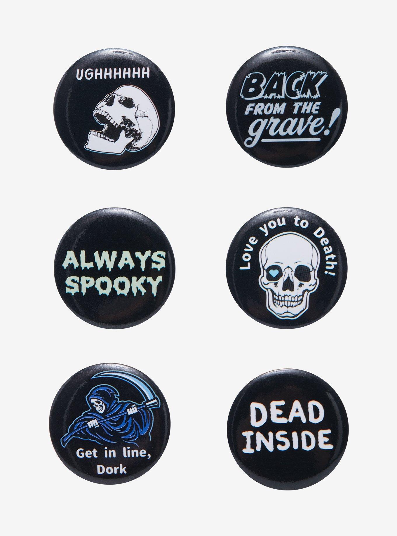 Goth Skull Button Set | Hot Topic