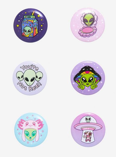 Alien Icons Button Set | Hot Topic