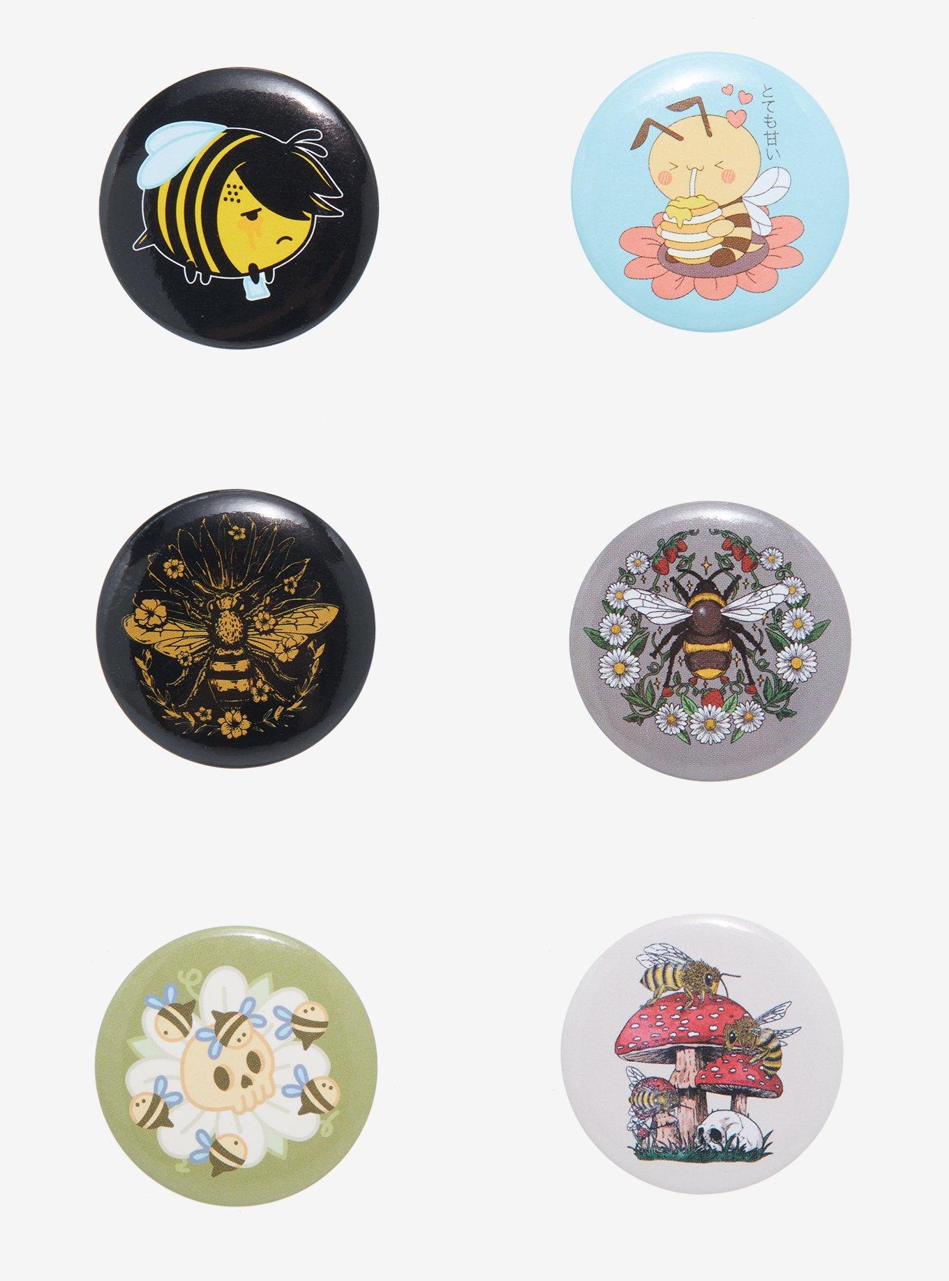 Honey Bee Button Set | Hot Topic