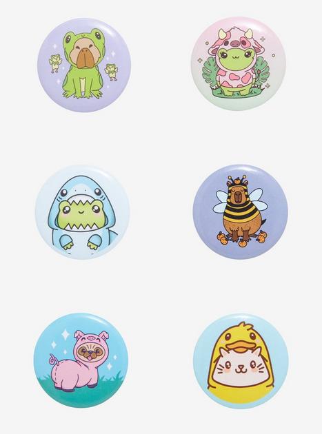 Animals In Costumes Button Set | Hot Topic