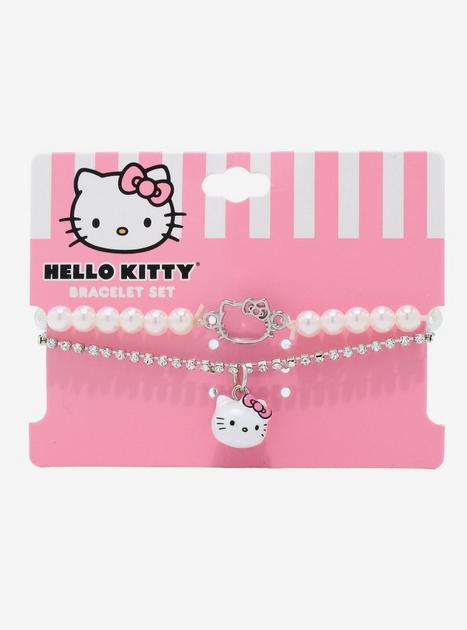 Hello Kitty Bling Pearl Bracelet Set | Hot Topic