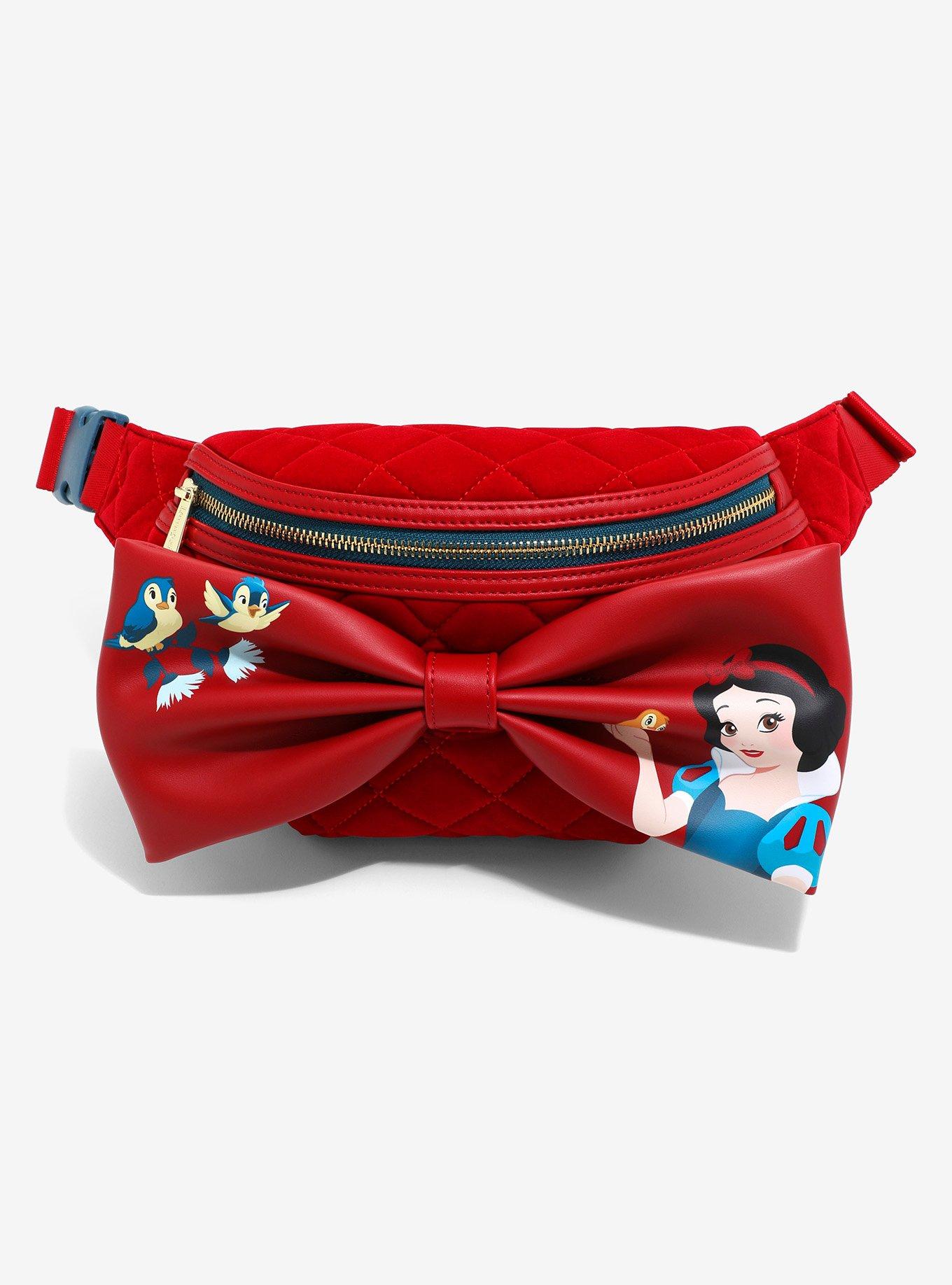 Loungefly Disney Snow White And The Seven Dwarfs Bow Velvet Fanny Pack ...