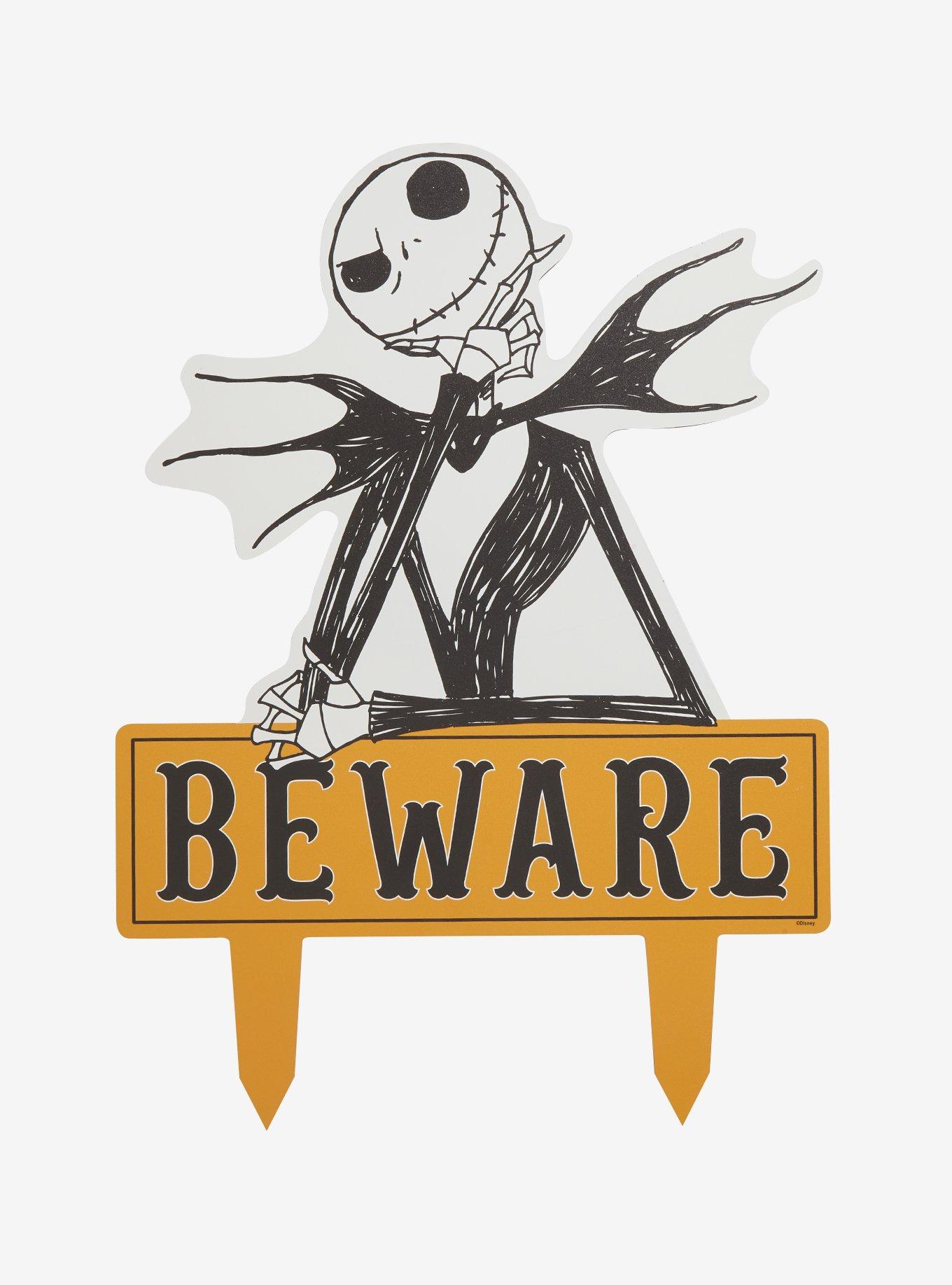 The Nightmare Before Christmas Beware Yard Sign | Hot Topic