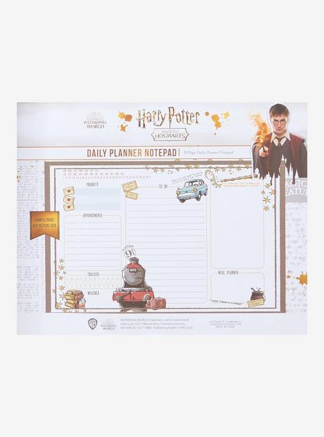 Harry Potter Back To Hogwarts Daily Planner Notepad | Hot Topic
