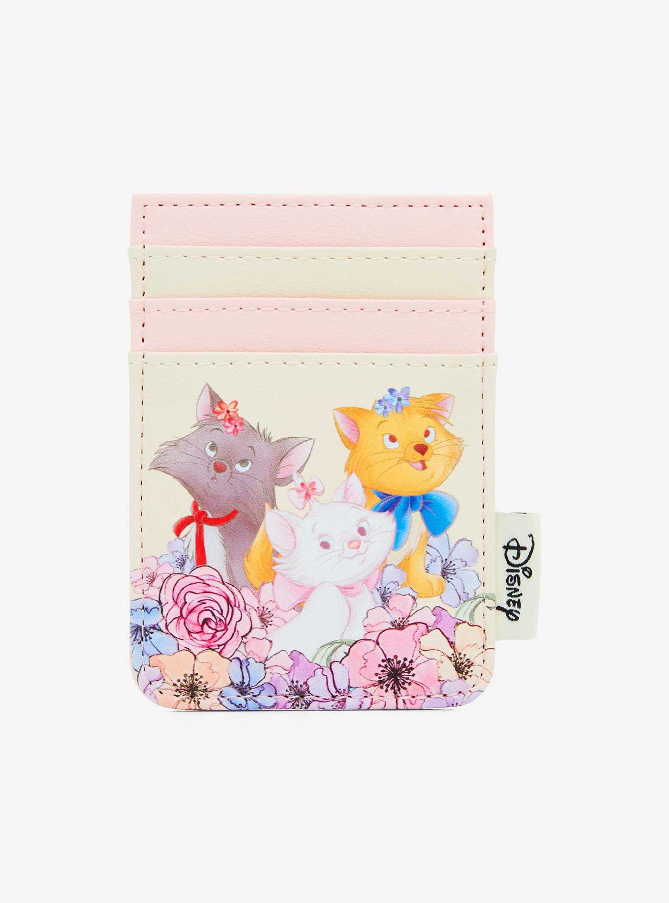 Loungefly Disney The Aristocats Trio Floral Vertical Cardholder | Hot Topic