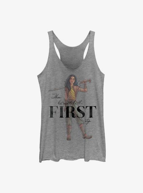 Disney 100 Raya Take The First Step Girls Tank - GREY | Hot Topic