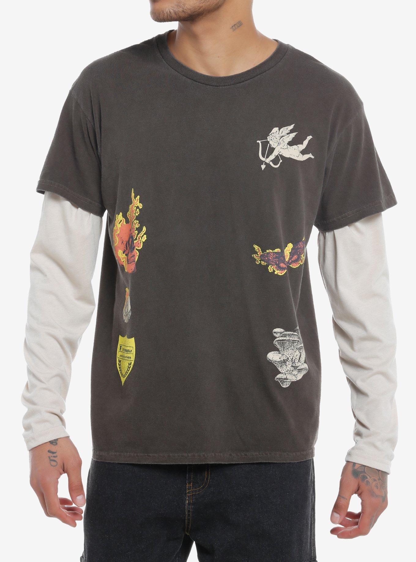 Social Collision Icons Twofer Long Sleeve T Shirt Hot Topic