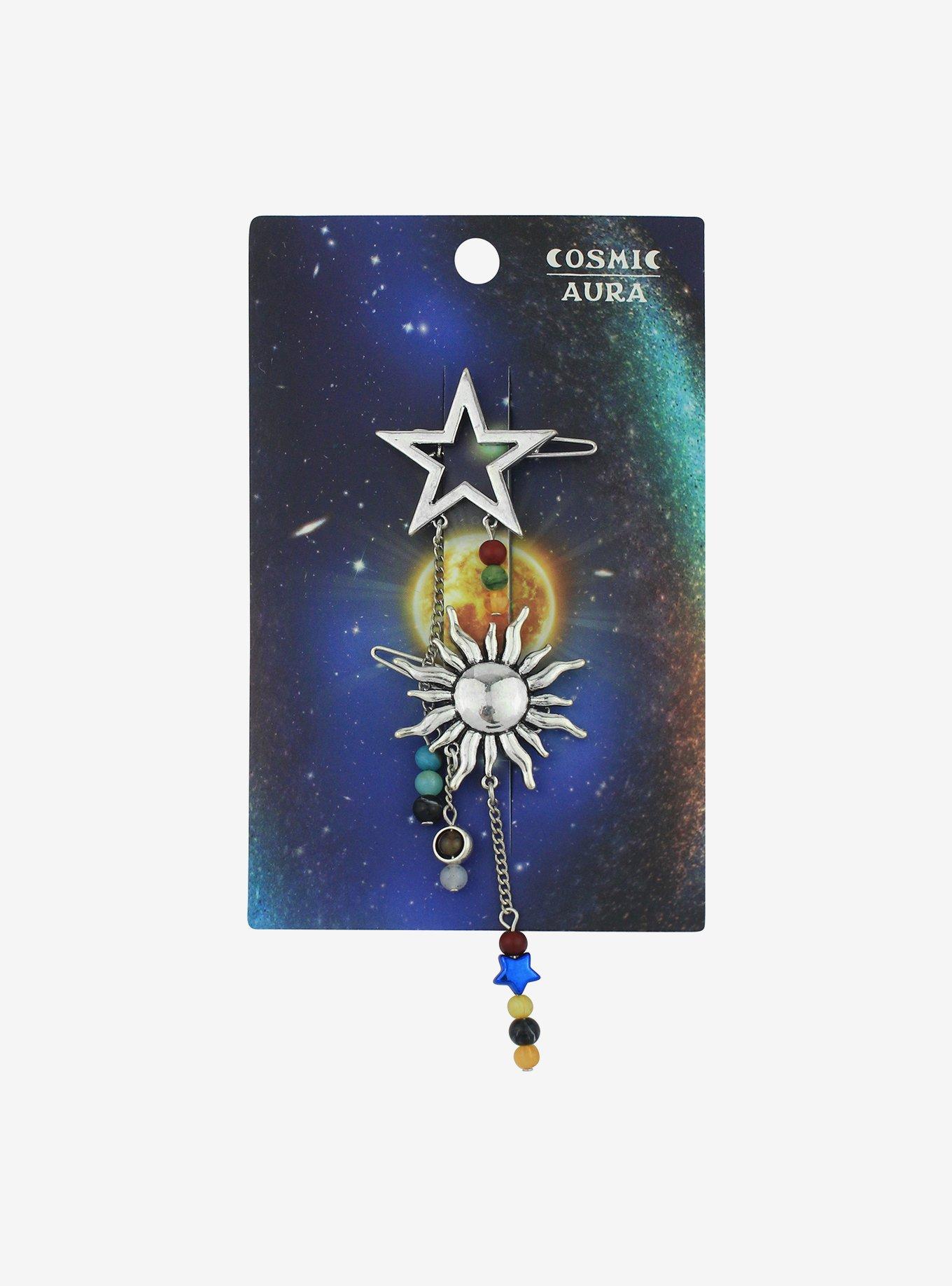 Cosmic Aura Sun & Star Hair Clip Set | Hot Topic