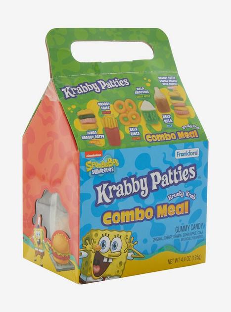 Spongebob Squarepants Krabby Patties Combo Meal Gummy Candy Hot Topic