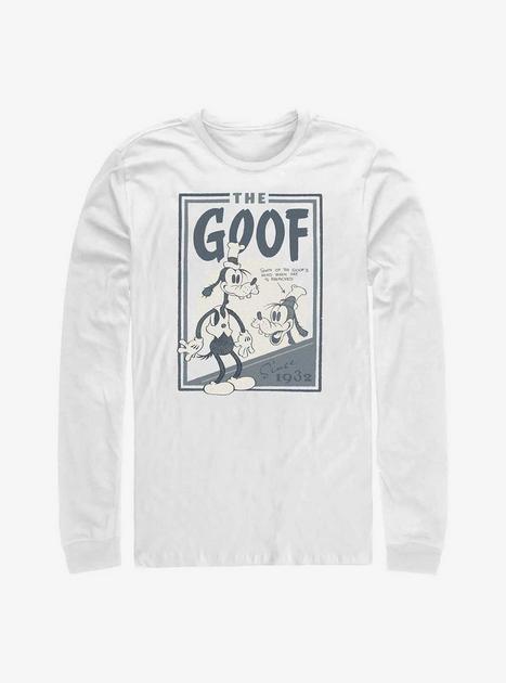 Disney100 Goofy The Goof Poster Long-Sleeve T-Shirt - WHITE | Hot Topic