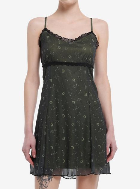 Cosmic Aura Constellation Black Lace Mini Dress | Hot Topic