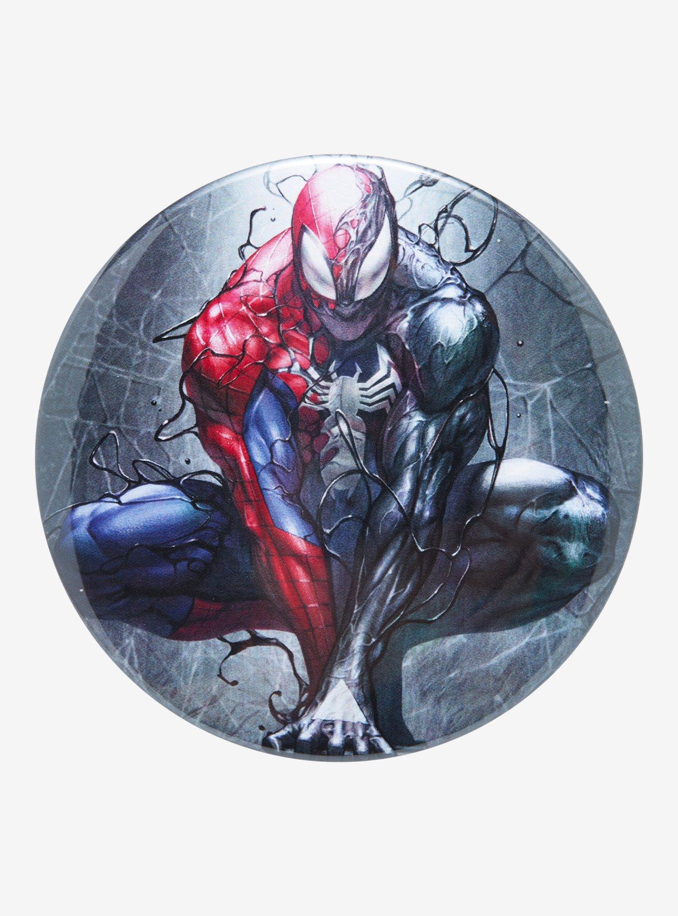 Marvel Spider-Man Venom Split 3 Inch Button | Hot Topic