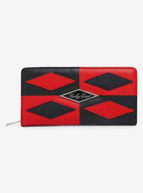DC Comics Harley Quinn Diamond Pattern Wallet - BoxLunch Exclusive ...