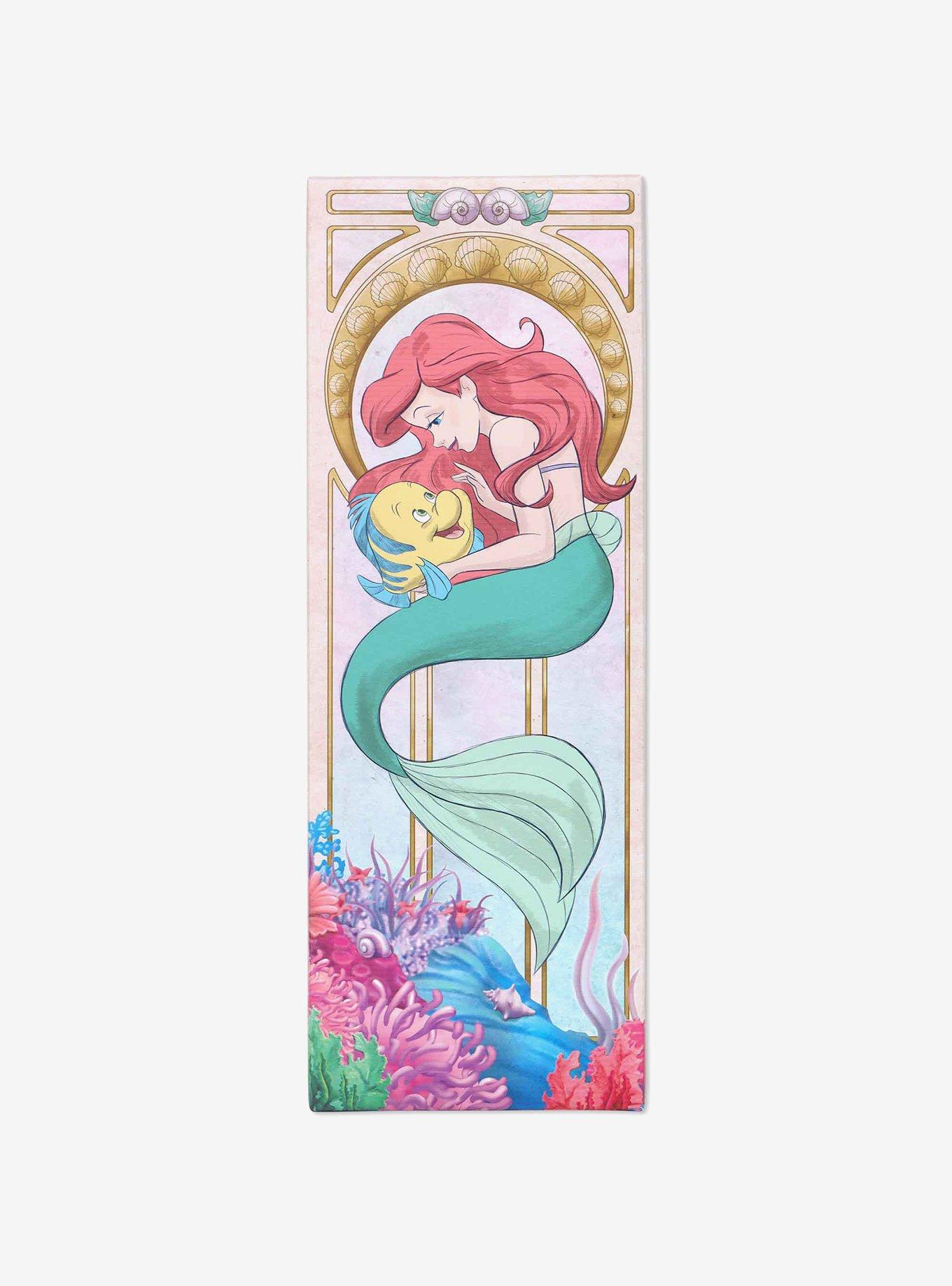 Disney The Little Mermaid Ariel & Flounder Vertical Canvas Wall Decor ...