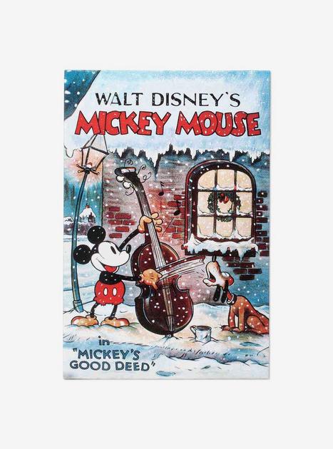 Disney Mickey Mouse Good Deed Classic Movie Cover Canvas Wall Decor ...