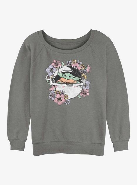 Star Wars The Mandalorian Grogu Floral Bassinet Girls Slouchy ...