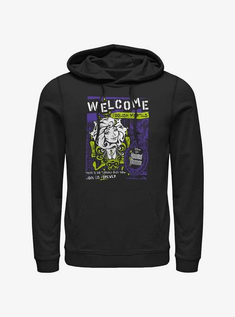 Disney Haunted Mansion Leota Toombs Welcome Poster Hoodie - BLACK | Hot ...