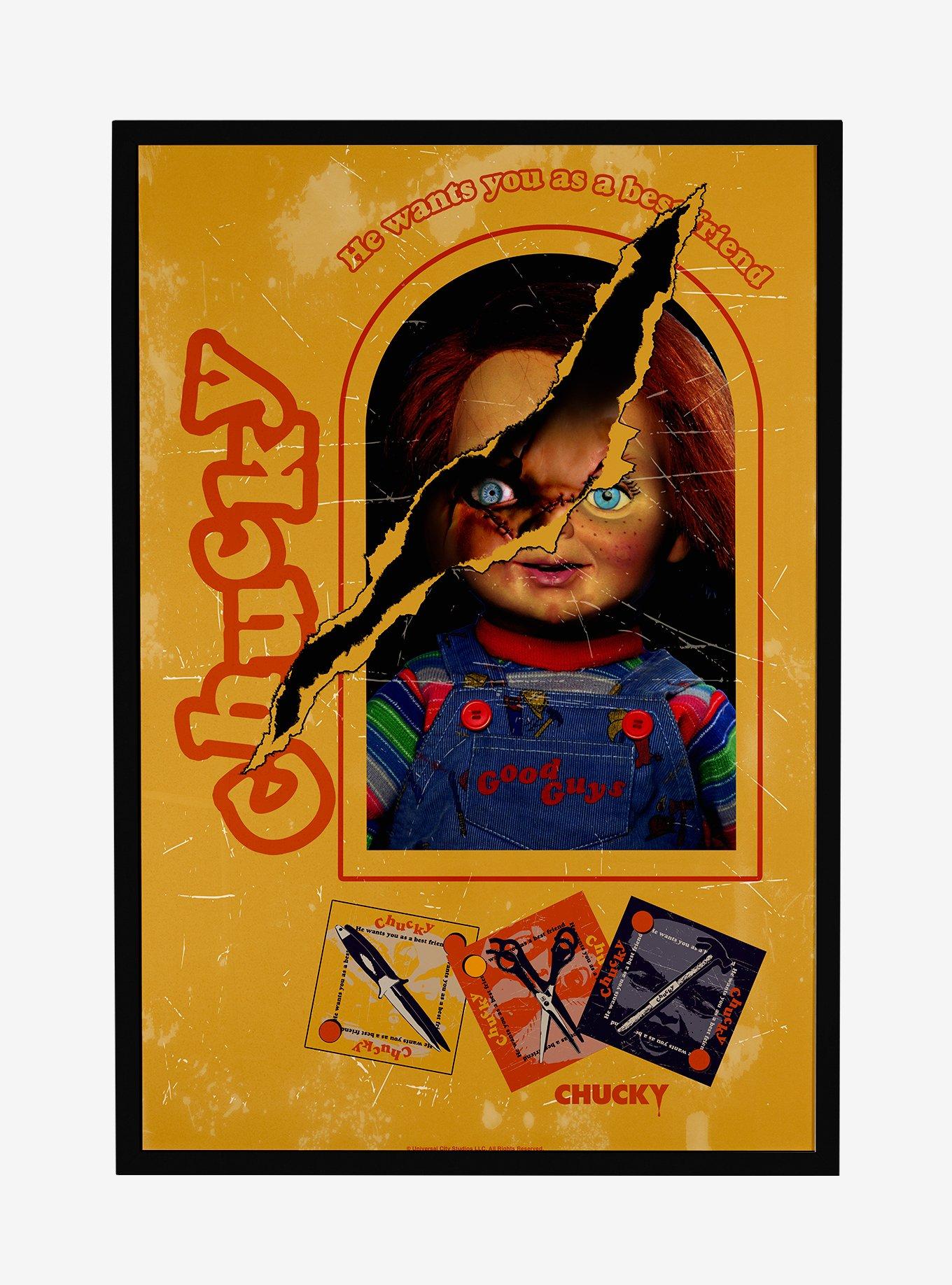 Chucky TV Series Torn Packaging Framed Poster | Hot Topic