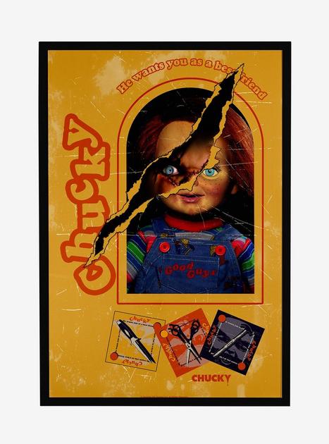 Chucky TV Series Torn Packaging Framed Poster | Hot Topic