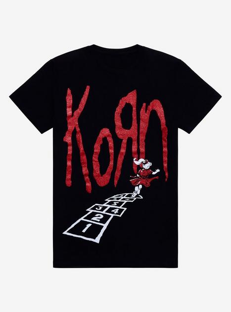 Korn Glitter Boyfriend Fit Girls T-Shirt | Hot Topic