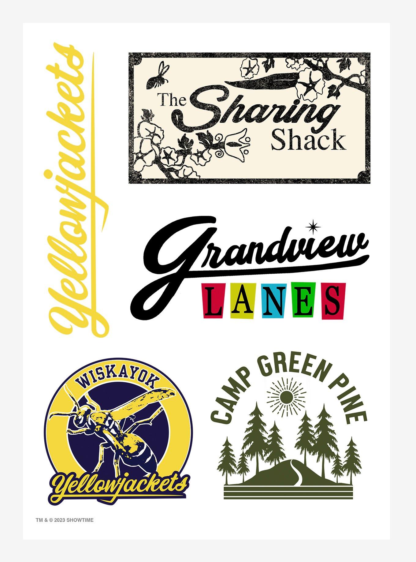 Yellowjackets Logos Kiss-Cut Sticker Sheet - WHITE | Hot Topic