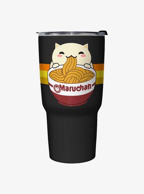 Maruchan Yummy Noodle Cat Travel Mug - BLACK | Hot Topic
