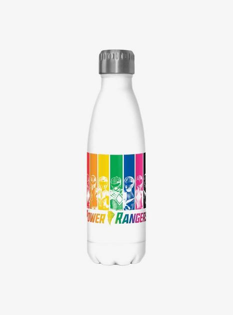 Power Rangers Rainbow Rangers Water Bottle - WHITE | Hot Topic