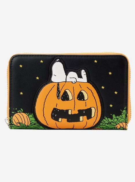 Loungefly Peanuts Snoopy Pumpkin Zipper Wallet | Hot Topic