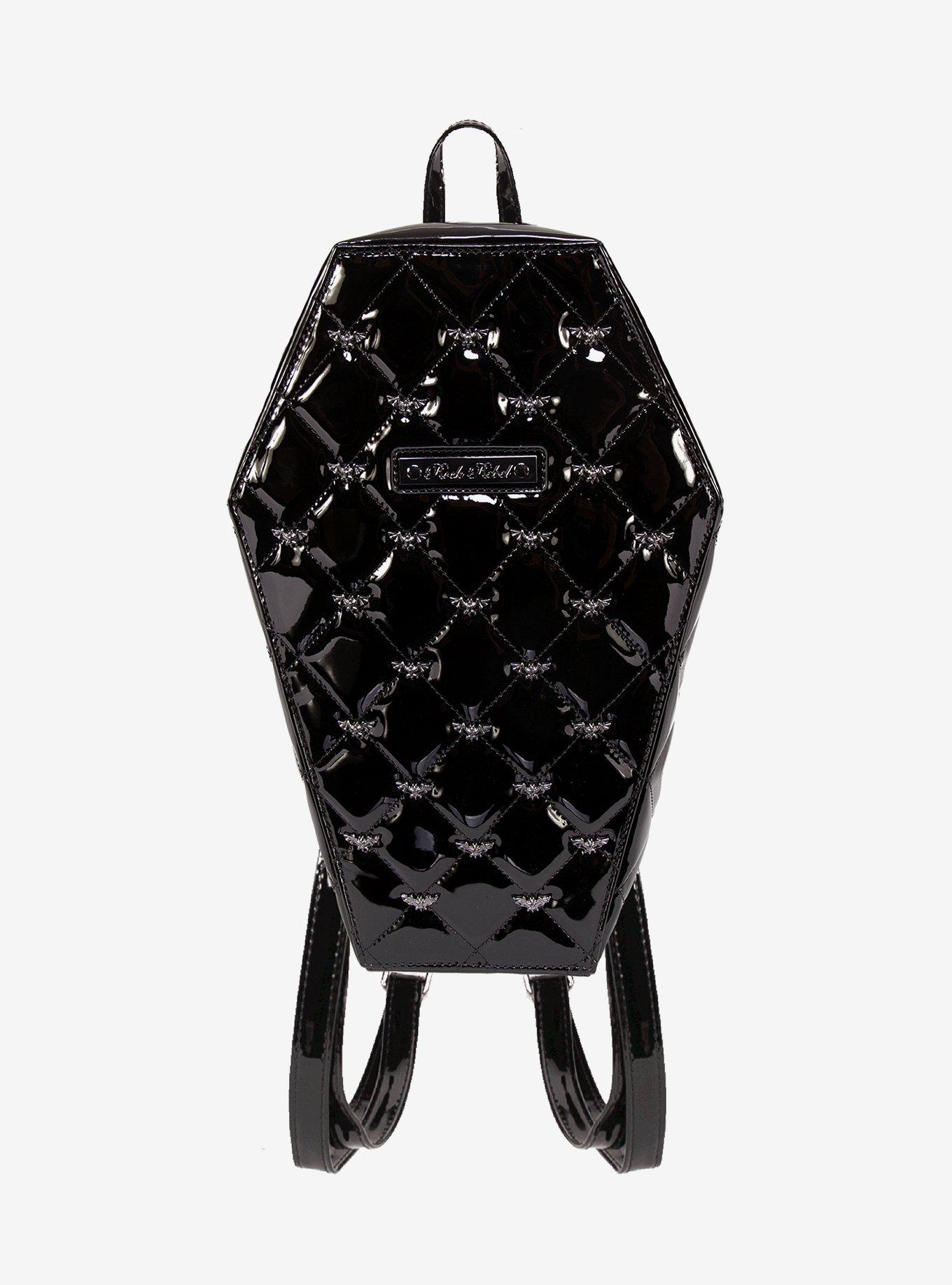 Rock Rebel Black Bat Coffin Mini Backpack | Hot Topic