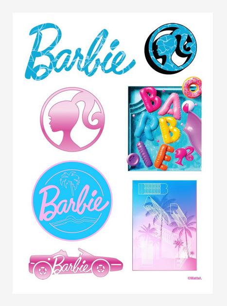 Barbie Malibu Pool Kiss-Cut Sticker Sheet - WHITE | Hot Topic
