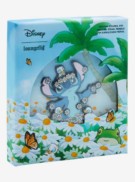 Loungefly Disney Lilo & Stitch Floral Limited Edition Enamel Pin | BoxLunch
