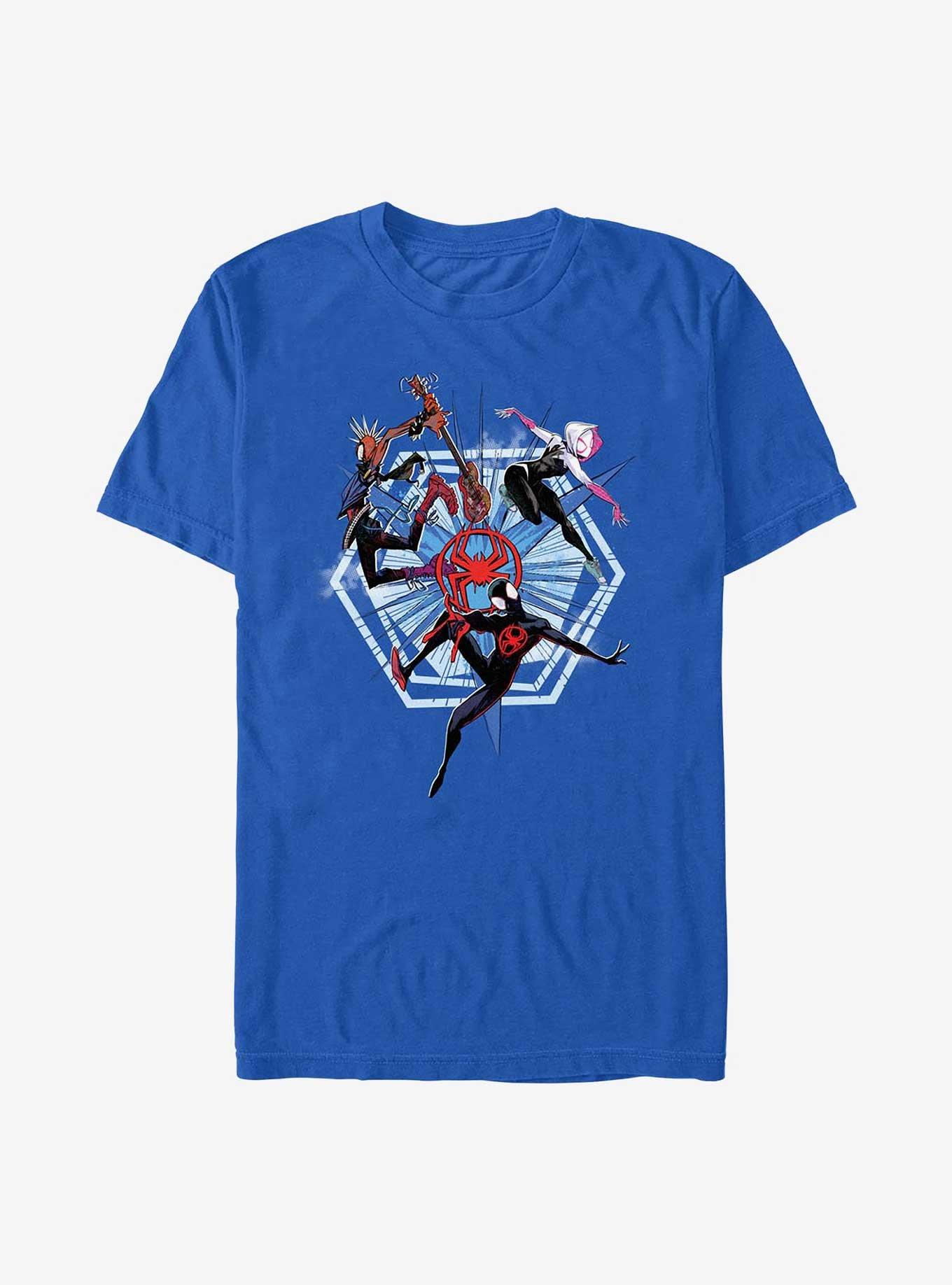 Marvel Spider-Man Spider Trio Across Spiderverse Extra Soft T-Shirt ...