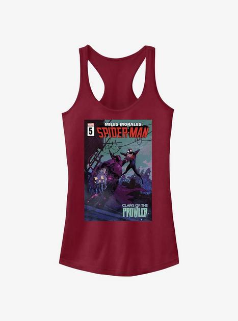 Spider-Man Claws Of The Prowler Girls Tank - RED | Hot Topic