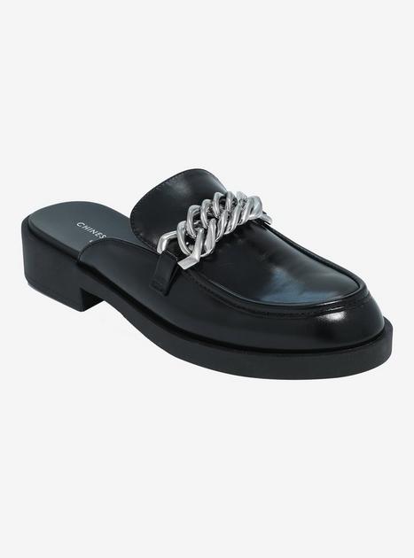 Chinese Laundry Chain Loafer Mules | Hot Topic