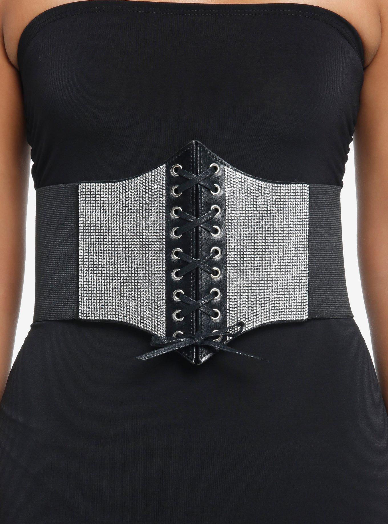 Bling Lace Up Corset Belt Hot Topic