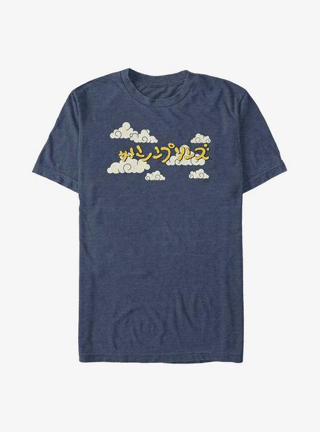 The Simpsons Intro Japanese Logo Big & Tall T-Shirt - BLUE | Hot Topic