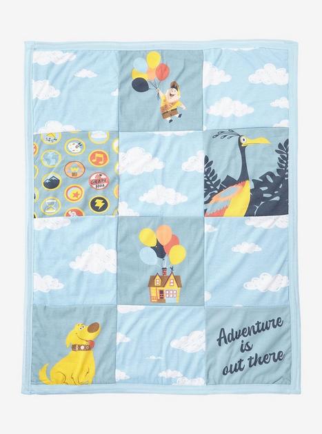 Disney Pixar Up Characters Quilt Baby Blanket - BoxLunch Exclusive ...