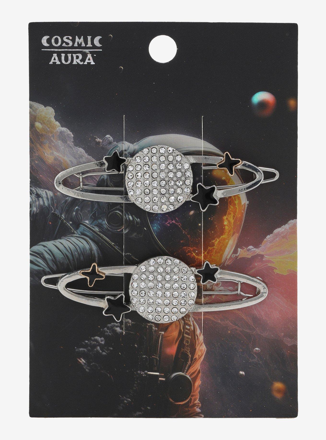 Cosmic Aura Bling Planet Hair Clip Set | Hot Topic