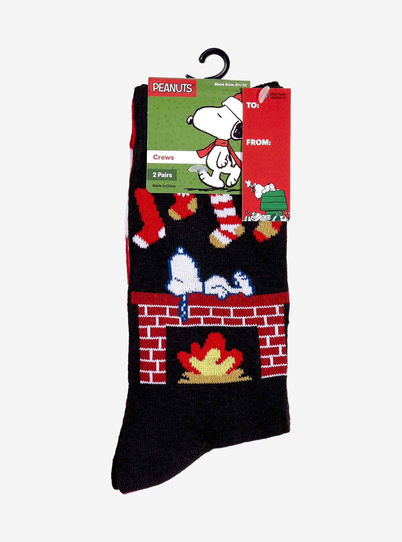Peanuts Snoopy Holiday Decoration Crew Socks 2 Pair | Hot Topic