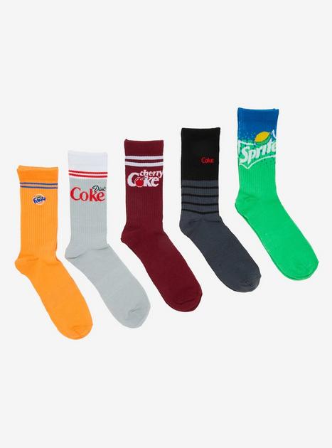 Coca-Cola Soda Crew Socks 5 Pair | Hot Topic
